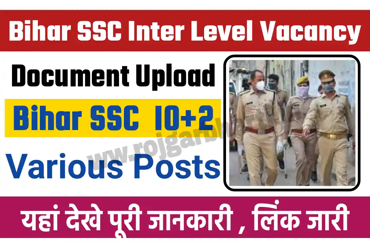 Bihar SSC Inter Level 2023 Form Online Edit Now - Rojgar Bharti ...